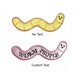 Worm Patch Iron on Sew on Embroidery Earthworm Patch Wormie Patch ...