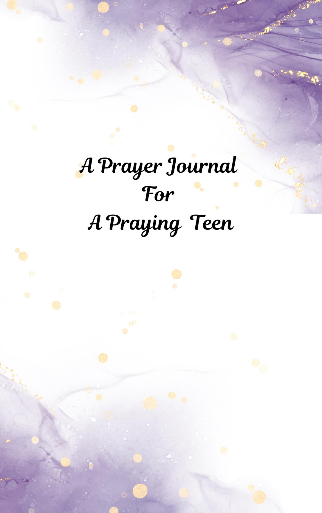 Prayer Journal Digital Printable for Teen | Bible Guide | Gratitude ...