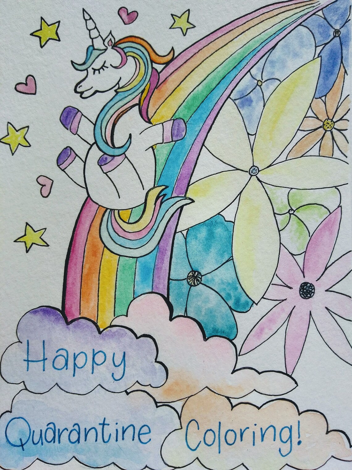 Rainbowcorn Coloring Page Digital Download | Etsy