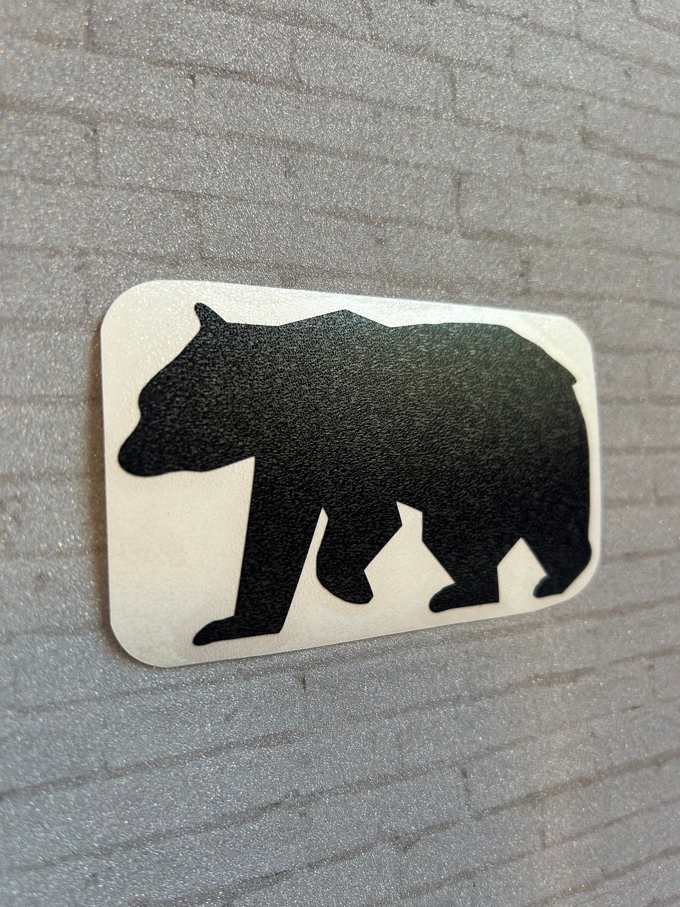 Black Bear Sticker Black Vinyl Decal Big Bear Sticker Small - Etsy ...