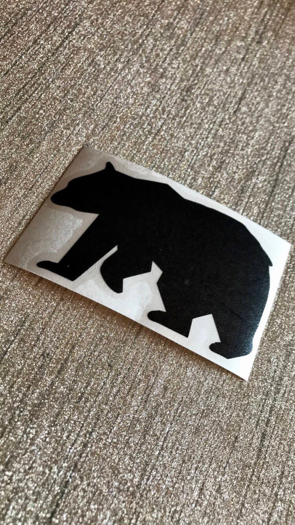 Black Bear Sticker Black Vinyl Decal Big Bear Sticker Small - Etsy ...