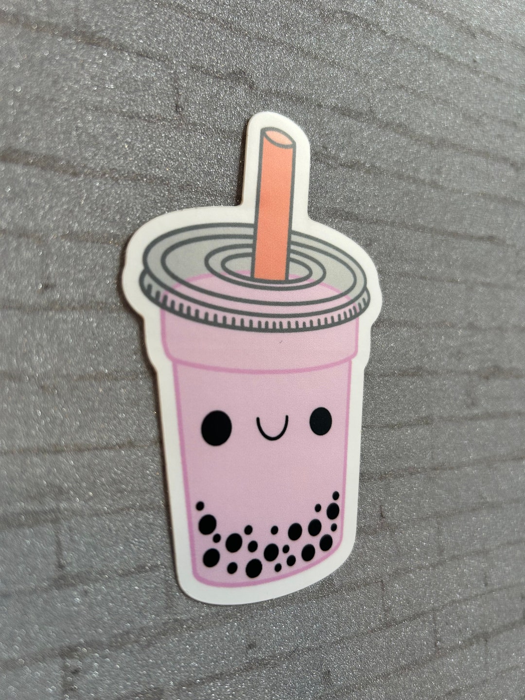 Boba Tea Sticker, Milk Tea Decal, Cute Sticker, Cold Drink Sticker ...