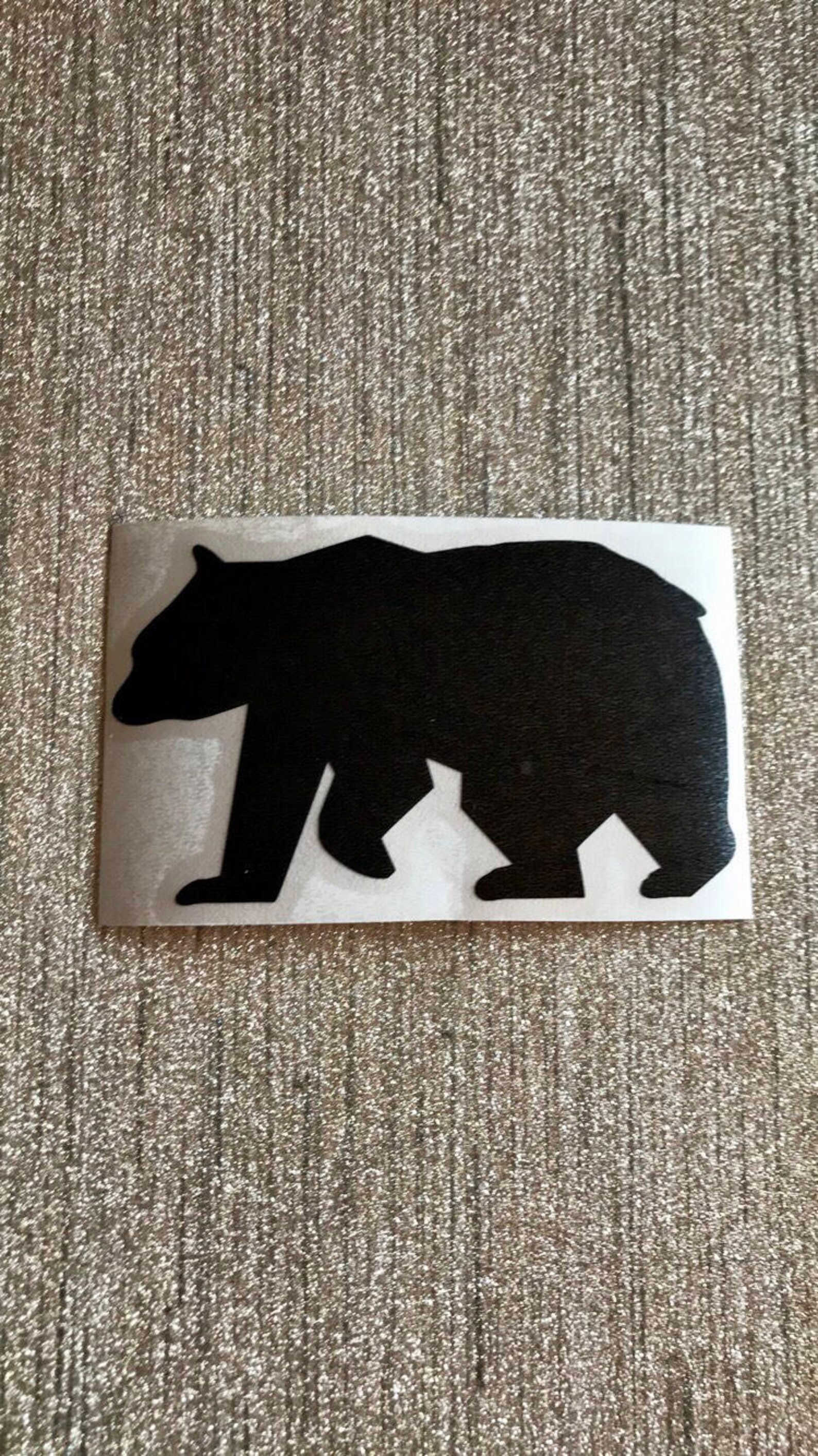 Black Bear Sticker Black Vinyl Decal Big Bear Sticker Small - Etsy ...