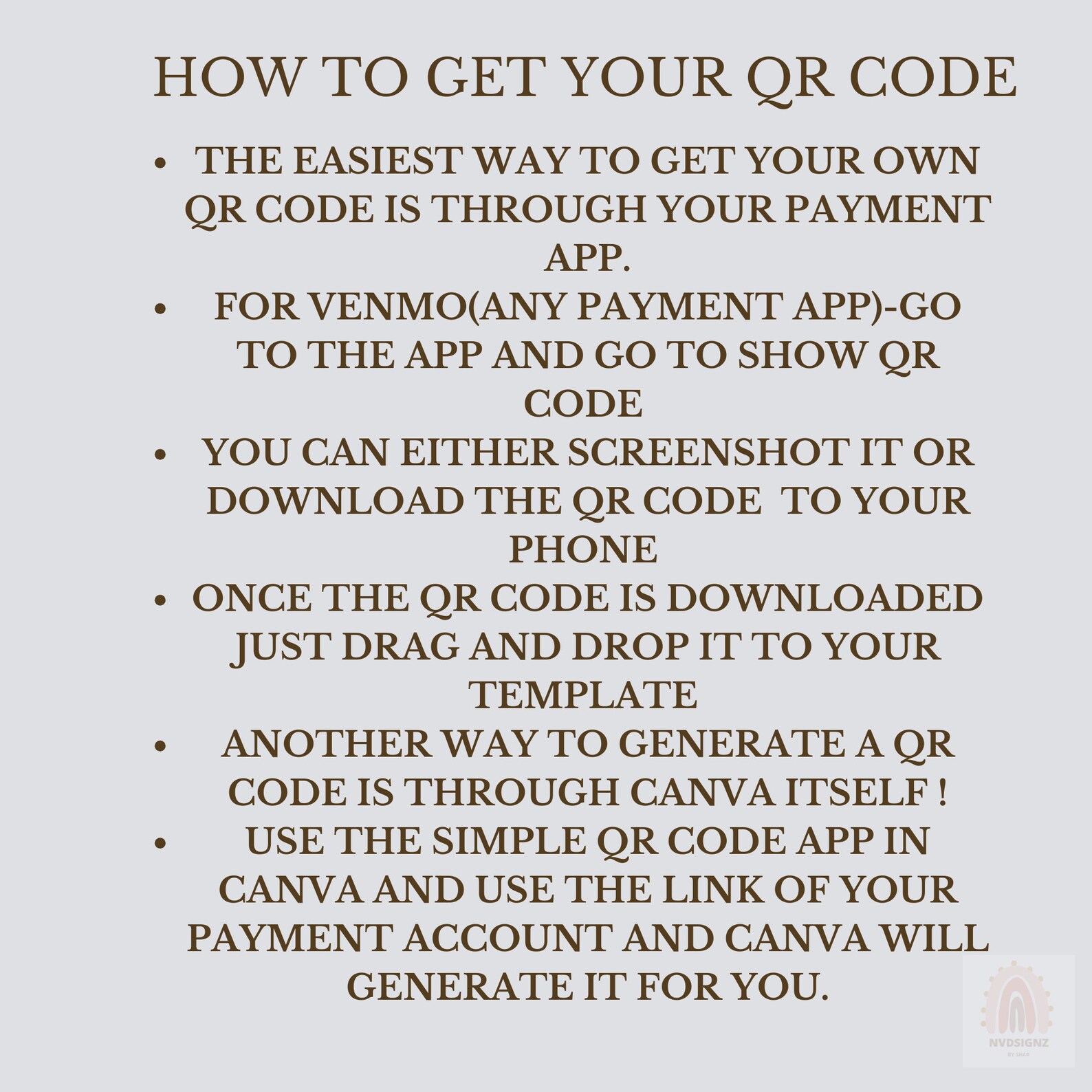 Tip Jar Venmo Payment QR Code Printable Sign,canva QR Code Sign ...