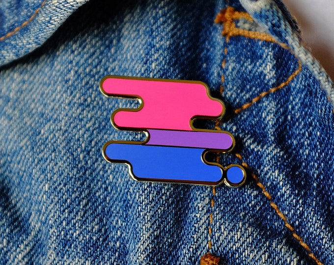 Bisexual Pride Pin Lgbtq Pride Subtle Minimal Lgbt Queer T Pride