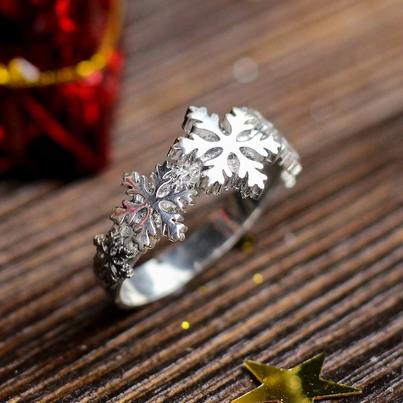 Snowflake Ring - Etsy