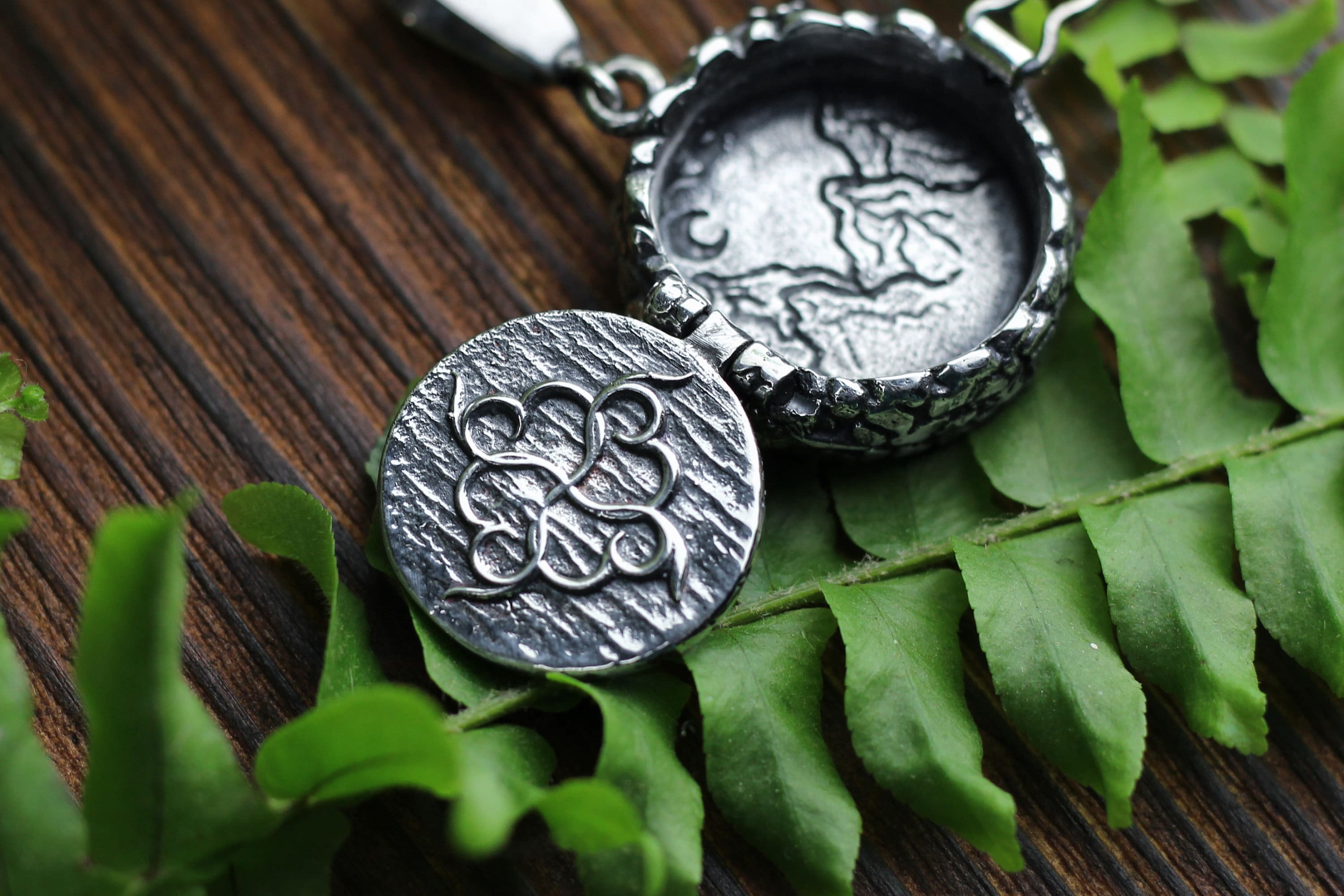 Sterling Silver Locket, Fairy Door, Hobbit Jewelry, Elf Jewelry ...