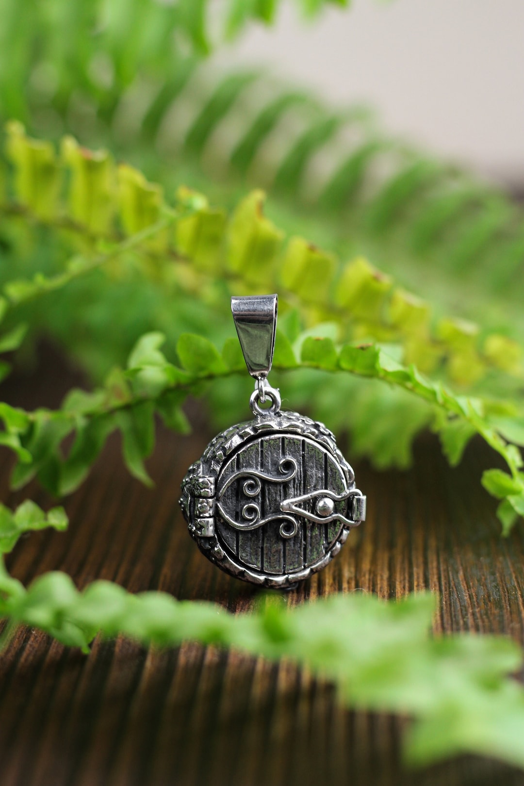 Sterling Silver Locket, Fairy Door, Hobbit Jewelry, Elf Jewelry ...