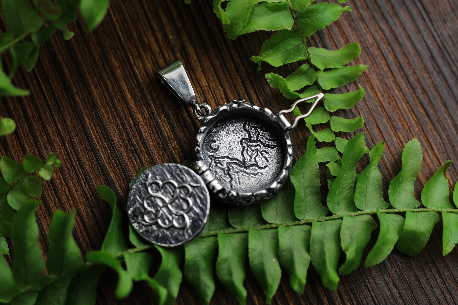 Sterling Silver Locket, Fairy Door, Hobbit Jewelry, Elf Jewelry ...