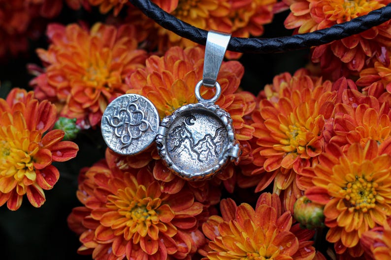 Sterling Silver Locket, Fairy Door, Hobbit Jewelry, Elf Jewelry ...
