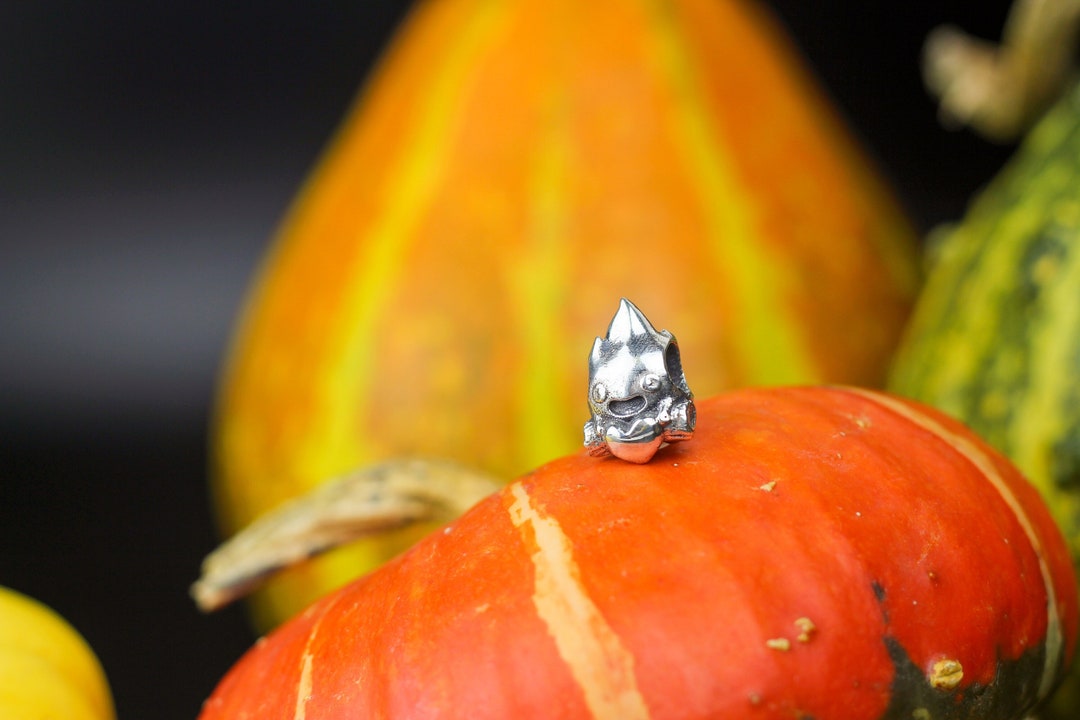Silver Fire Demon Bead, Sterling Silver, Bracelet Bead, Gift for Anime ...