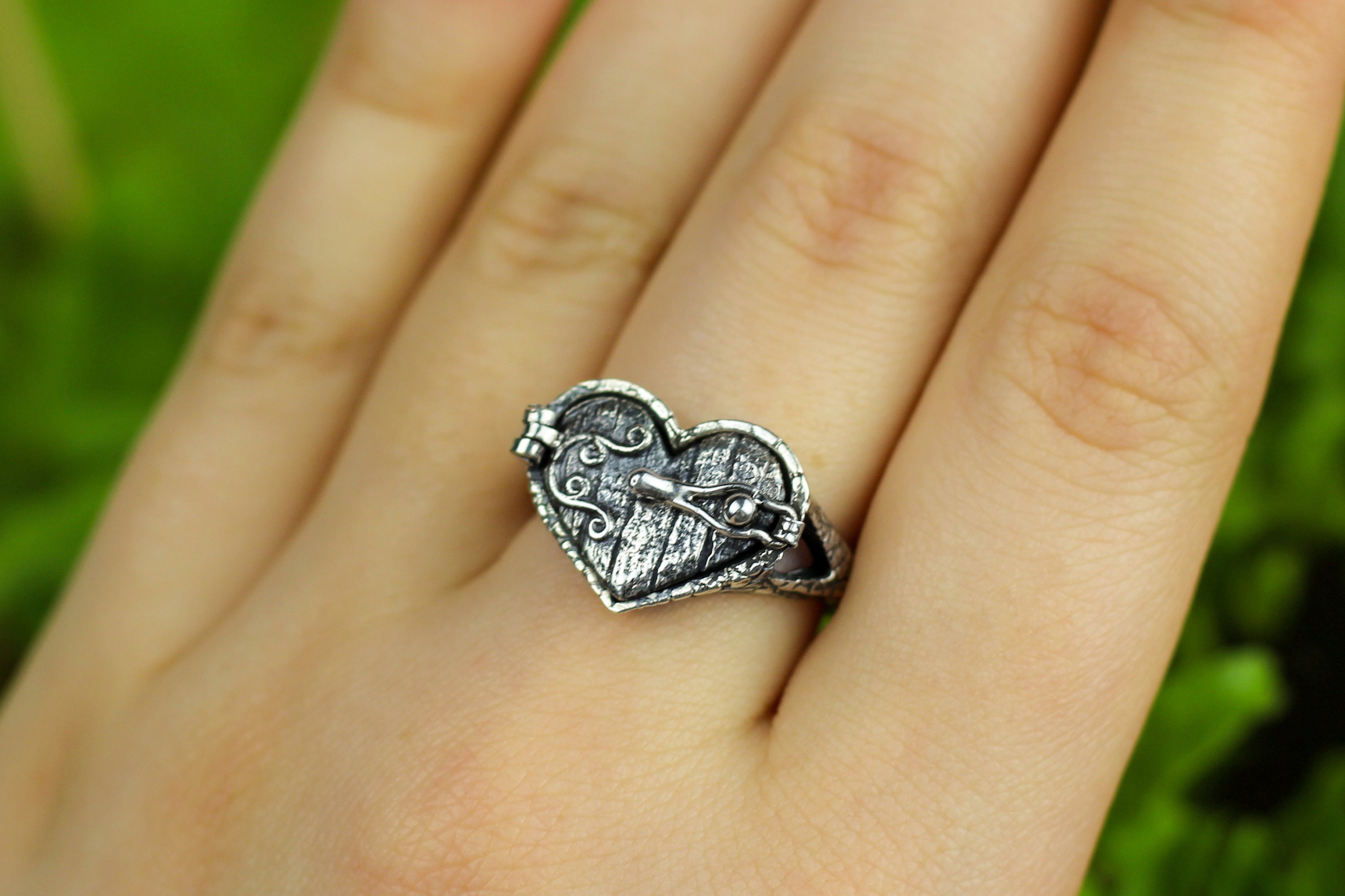 Heart Locket Ring, Locket Ring, Valentine's Day, Fairy Door, Locket ...