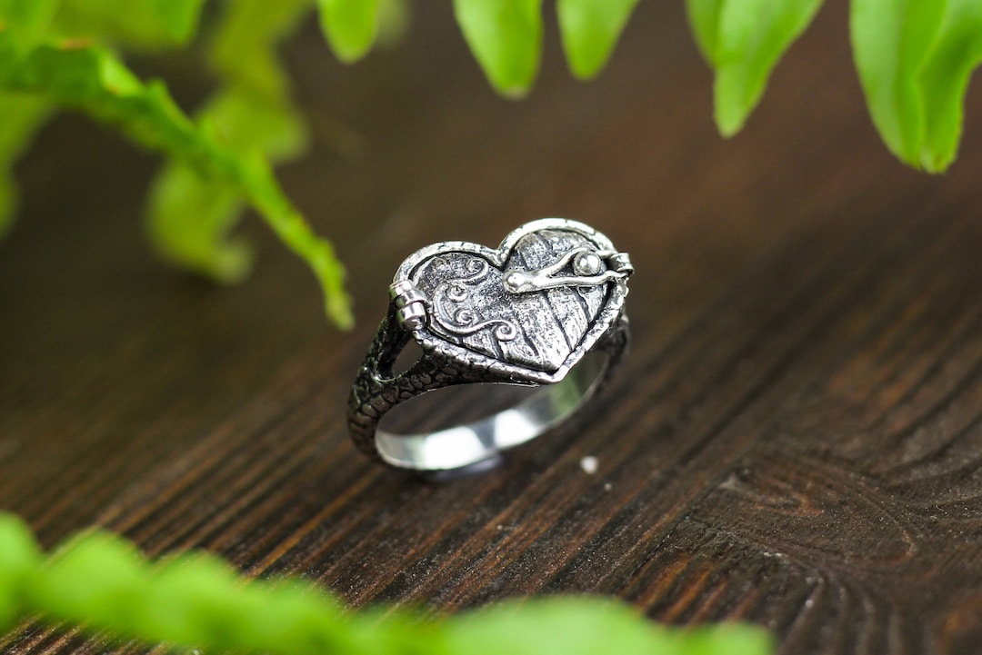 Heart Locket Ring, Locket Ring, Valentine's Day, Fairy Door, Locket ...