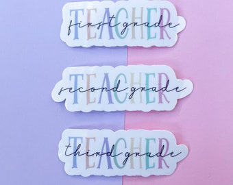 Grade Level Stickers - Etsy