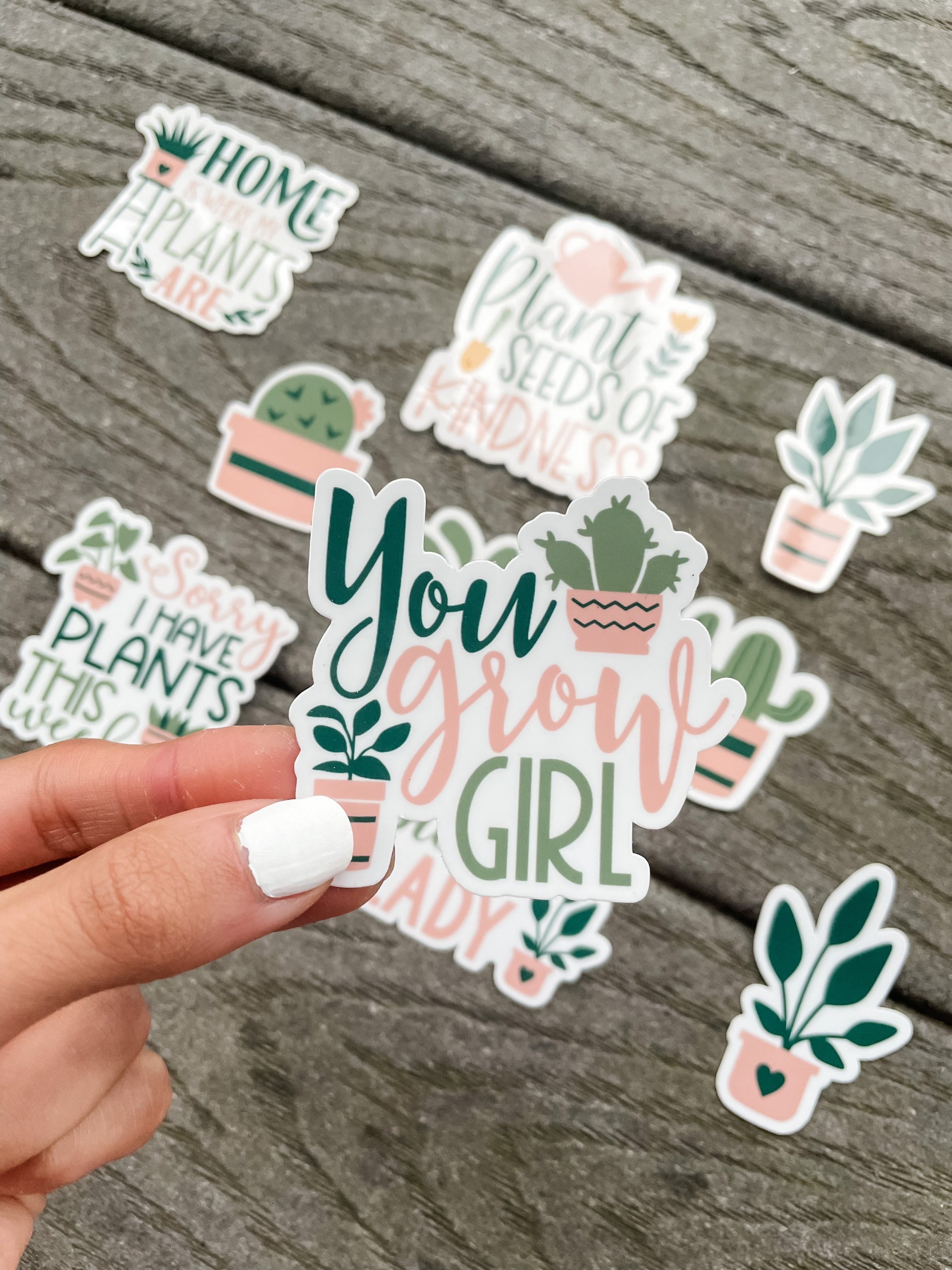 10 Plant Sticker Pack Greenery Plant Vinyl Stickers Plant - Etsy