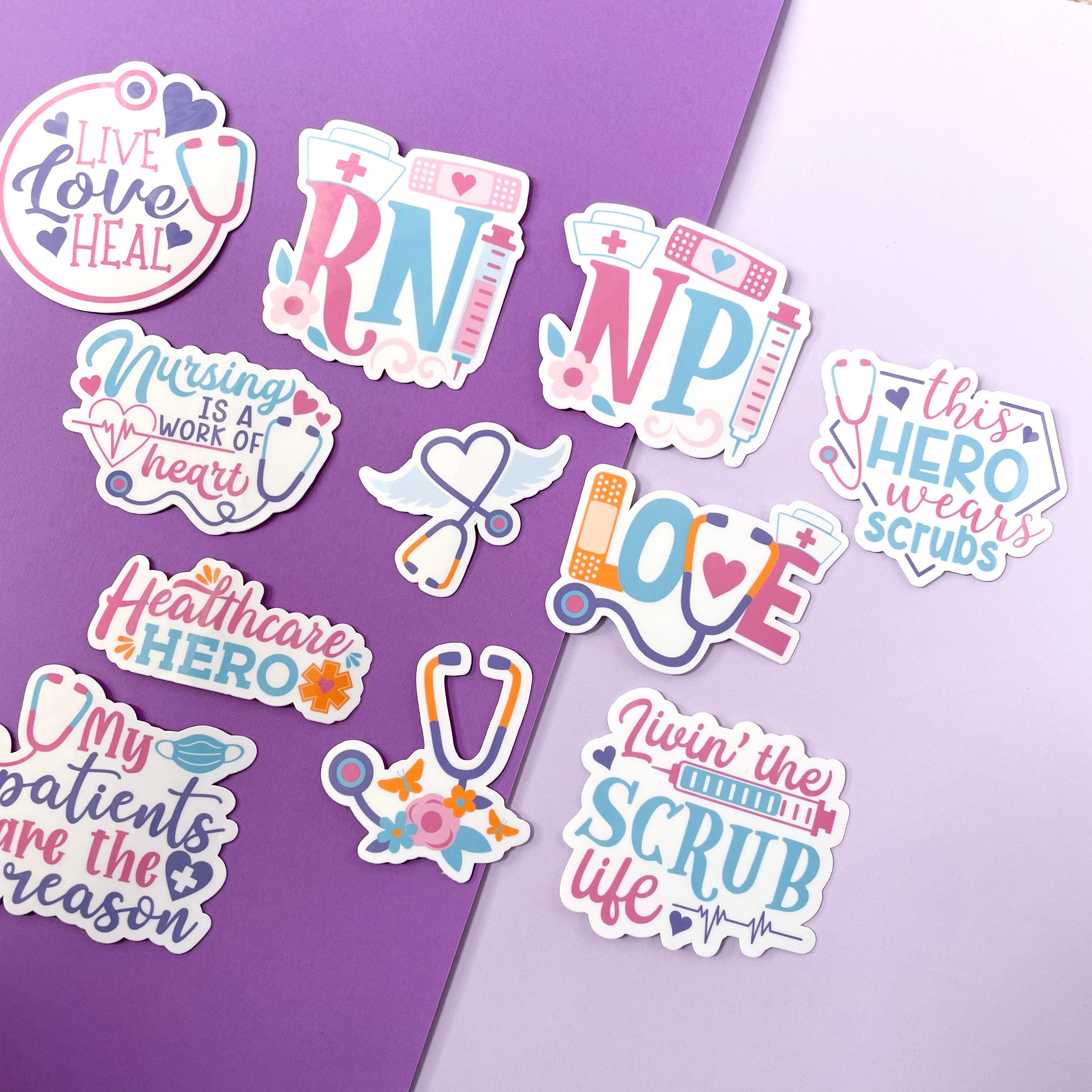 Medical Stickers Nursing Stickers Pack of 11 Nurse Sticker - Etsy