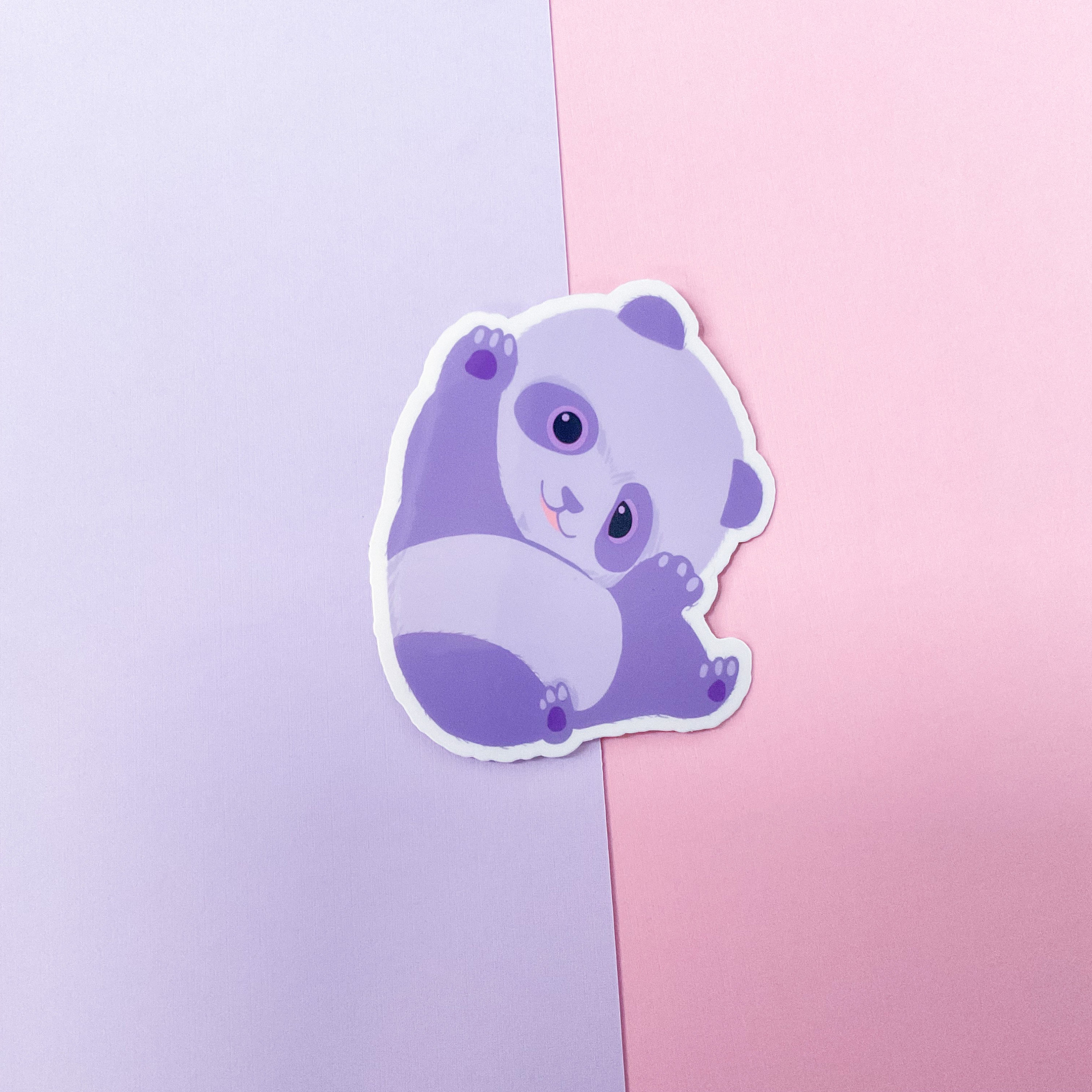 Purple Panda Sticker - Etsy