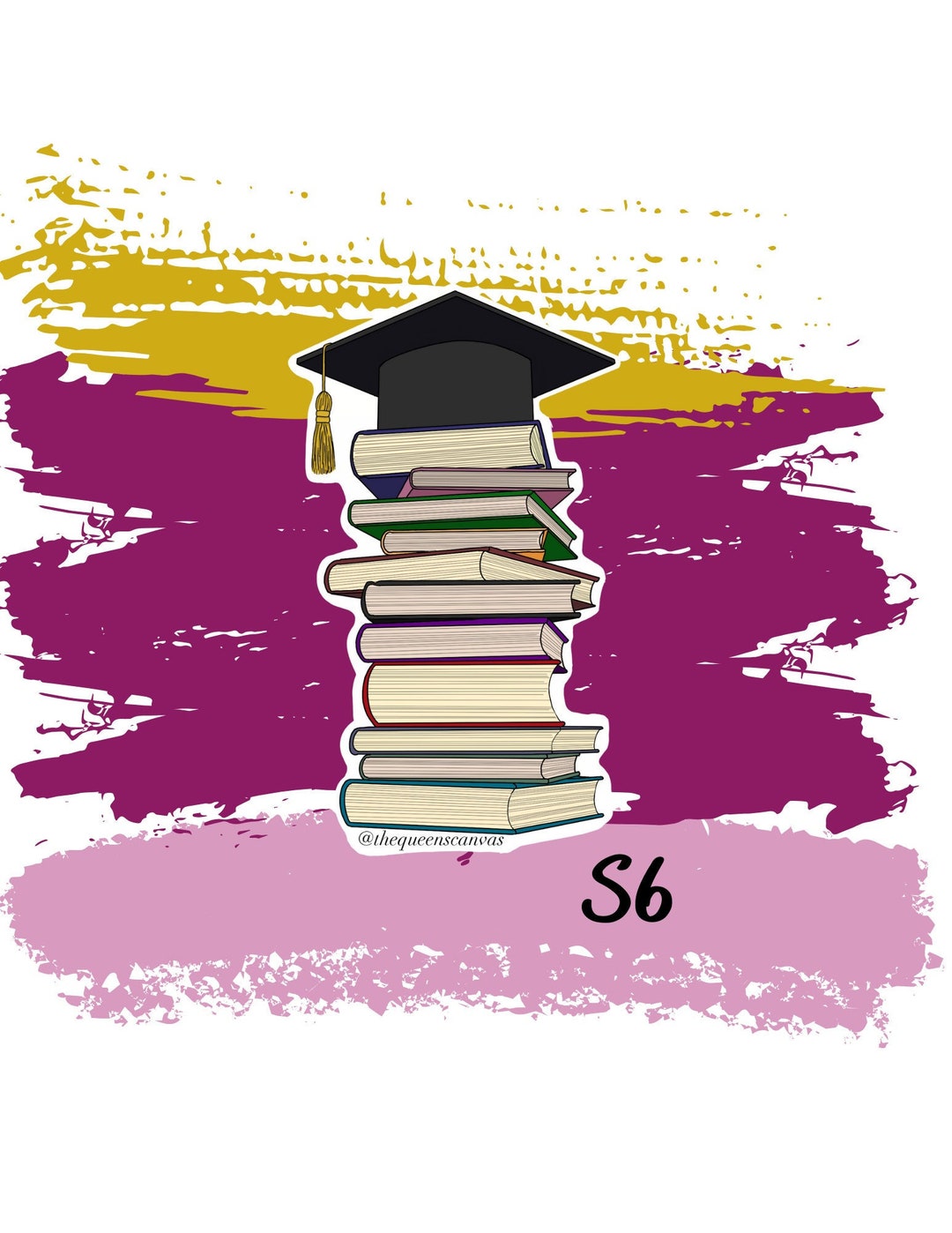 Graduation Vinyl Sticker, Learning Aesthetic Stickers , Bookish Die Cut ...