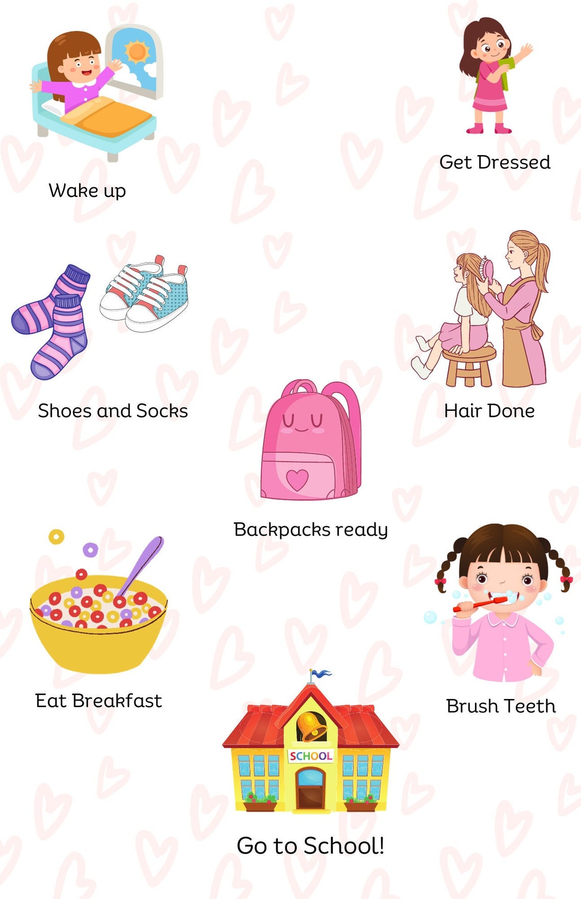 Morning Routine for Kids - Etsy