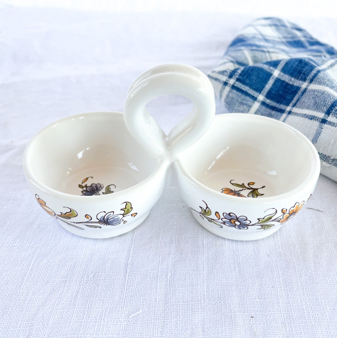 Vintage French Moustiers Handled Olive Dish, G. Boizot, Manosque ...