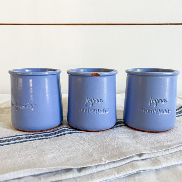 French Yogurt Jars - Etsy