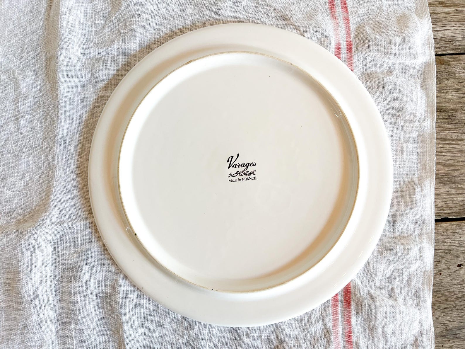 Beautiful French Vintage Blue and White Moustiers Cheese Plate, Varages ...