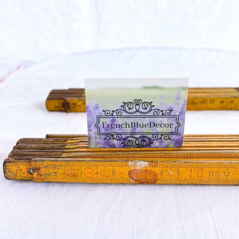 Vintage French Folding Wood Meter and Double Meter Rulers, French Meter ...