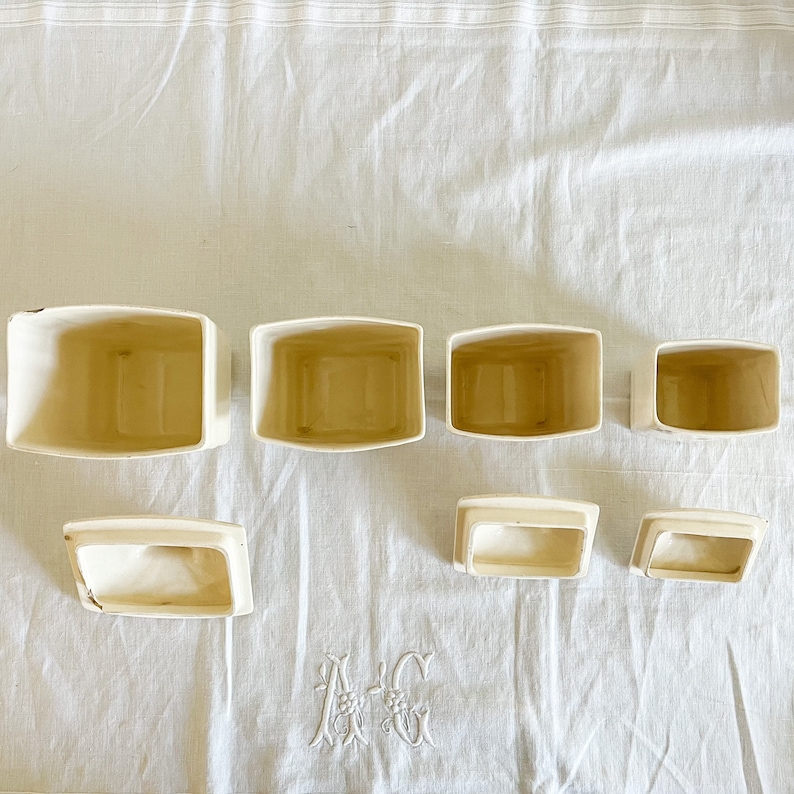 Vintage French Canister Set, 4 Porcelain French Canisters, Sucre ...