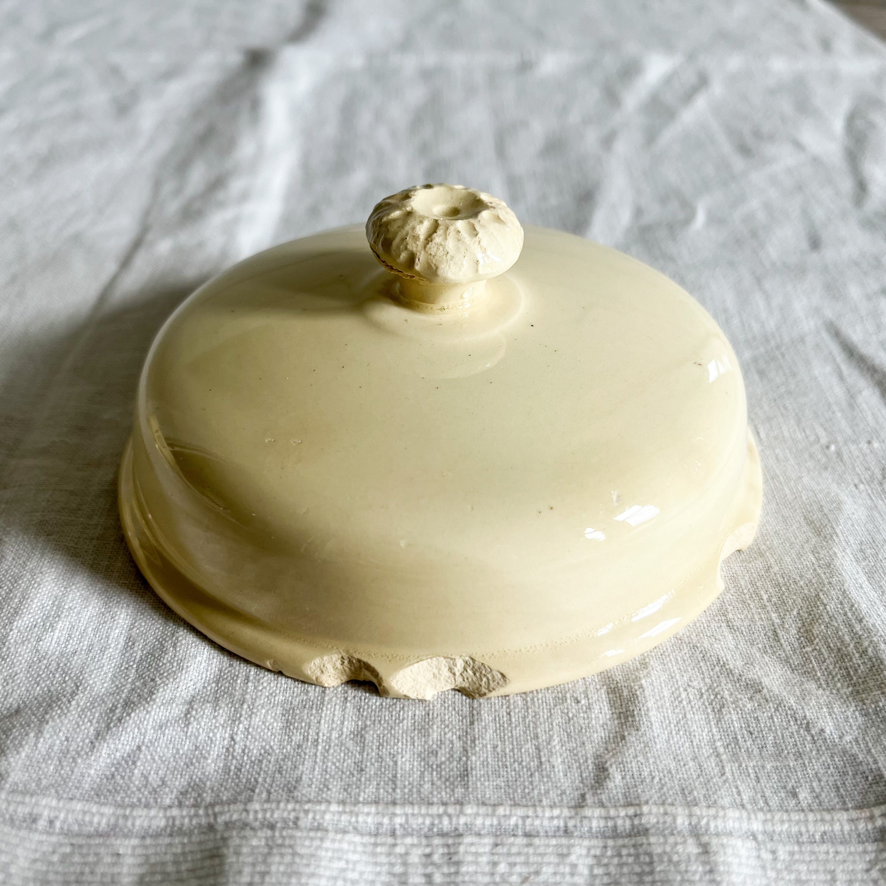 French Simplex Yellow Terrine Jar With Lid, Terrine Brevetee, Simplex ...