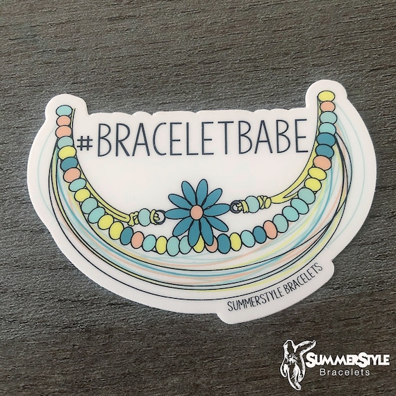 Daisy Bracelet Babe Waterproof Sticker Daisy Sticker | Etsy