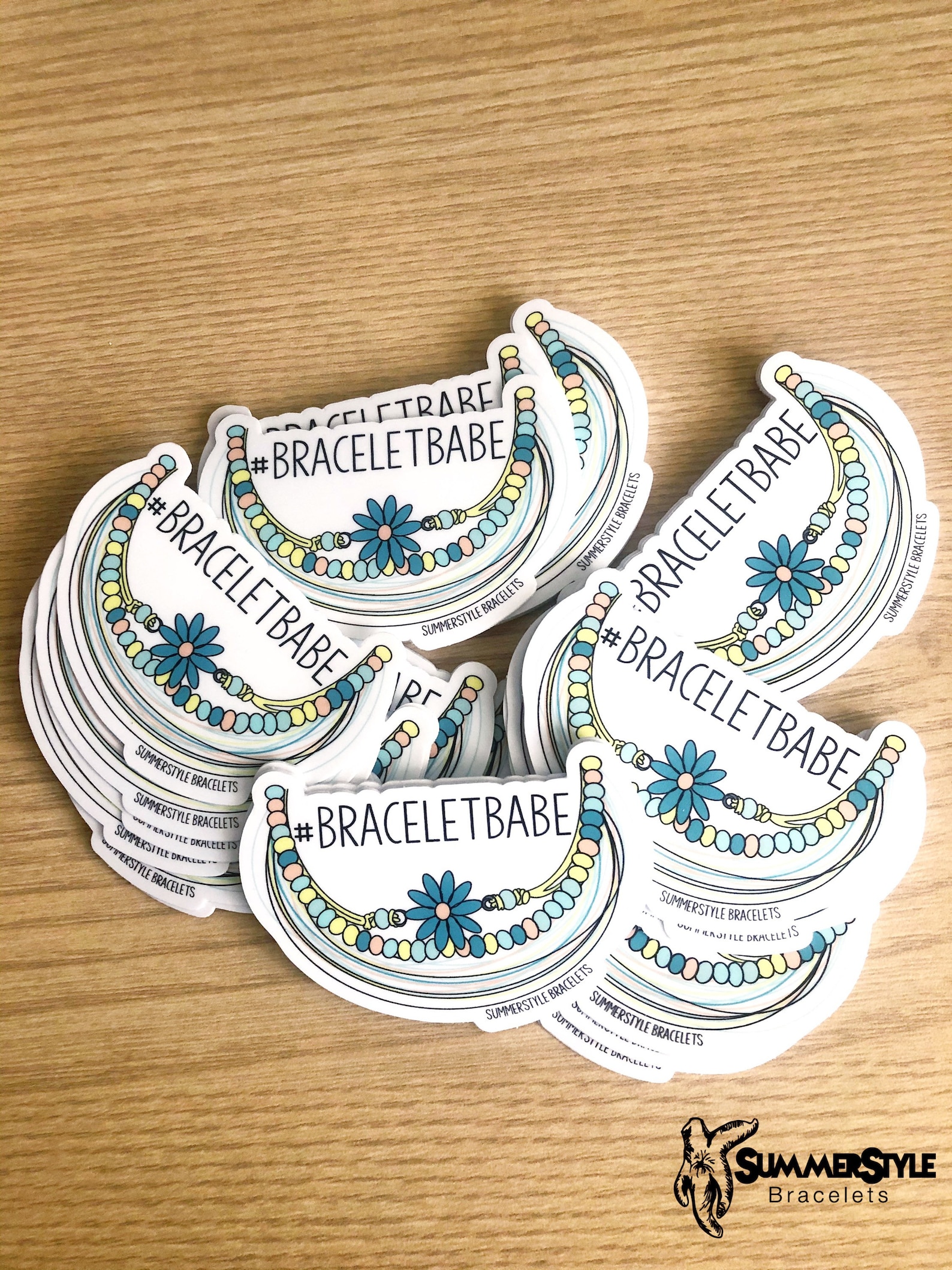 Daisy Bracelet Babe Waterproof Sticker, Daisy Sticker, Waterproof ...