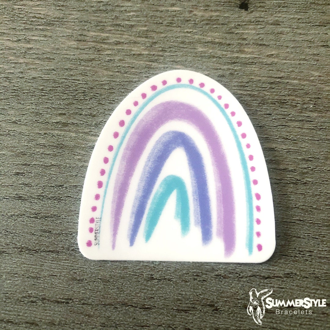 Purple Pastel Rainbow Waterproof Sticker, Rainbow Sticker, Waterproof ...