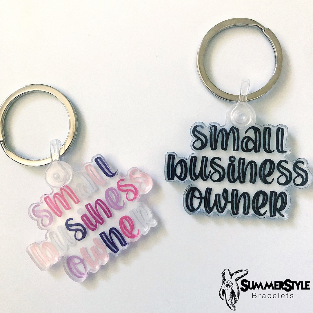 Small Business Owner Acrylic Keychain, Small Business Owner Swag ...