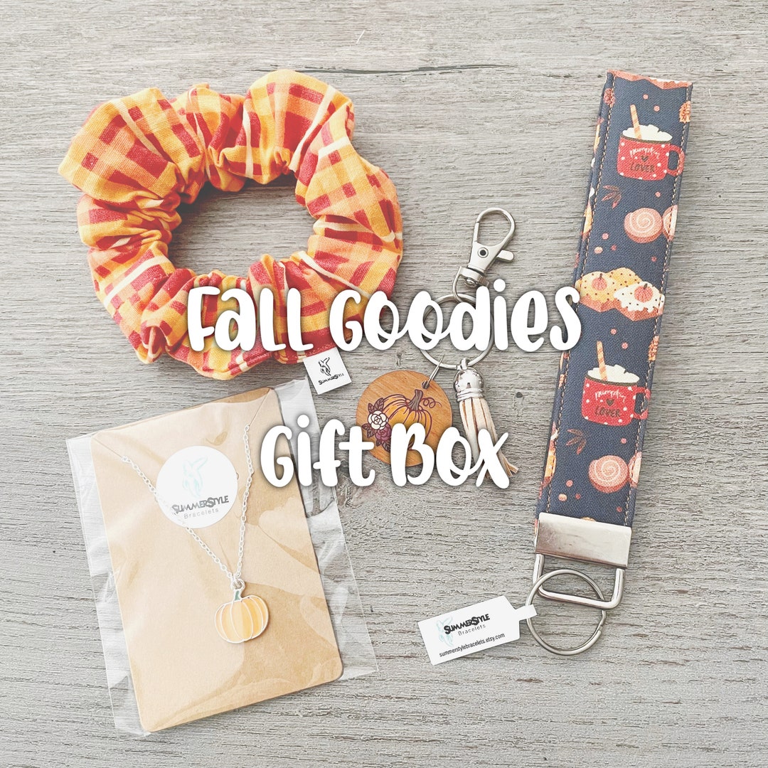 Fall Goodies Gift Box, Curated Gift Box, Autumn Jewelry, Fall ...