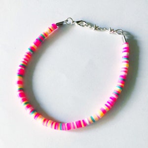 Tropical Multicolor Beaded Anklets, Star Chain, Ankle Bracelet, Heishi ...