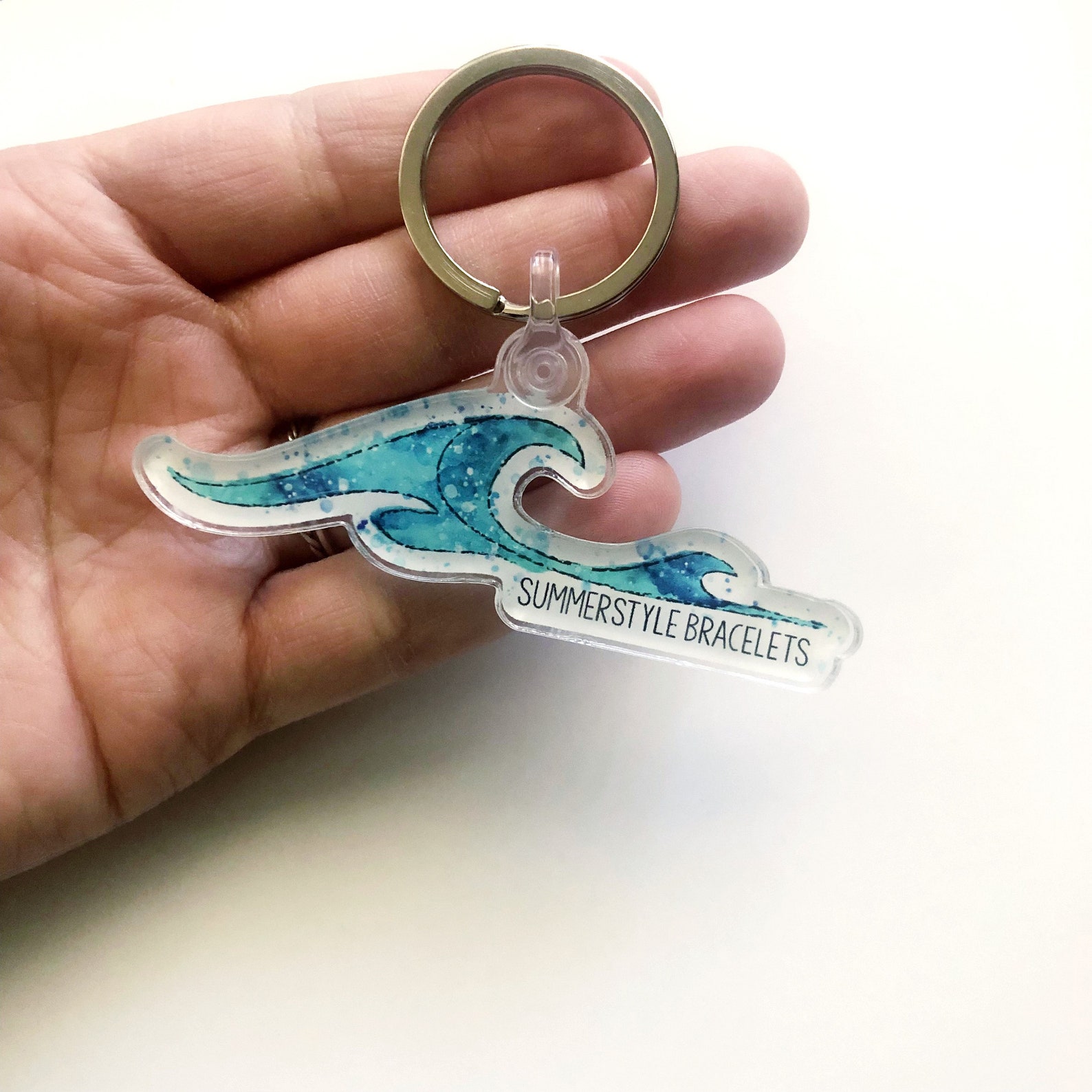 Surf the Waves Acrylic Keychain Beachy Gift Backpack - Etsy