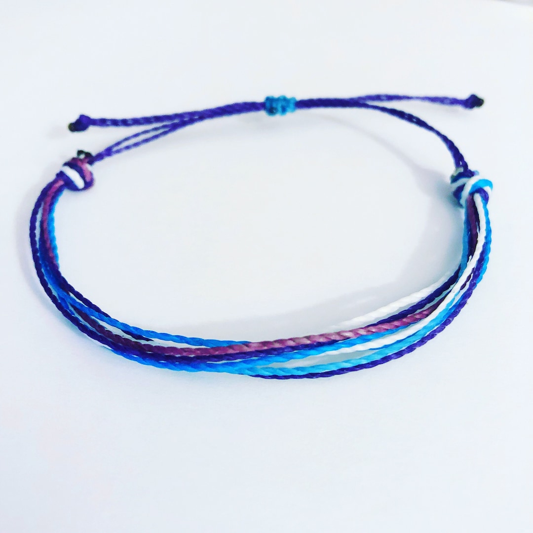 Multi-strand 5 Color Custom Waterproof Bracelet, String Bracelet ...
