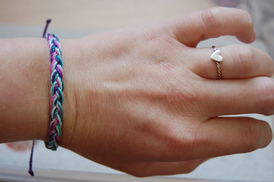12 Strand Braided Custom Waterproof Bracelet, Braided Bracelet, Custom ...