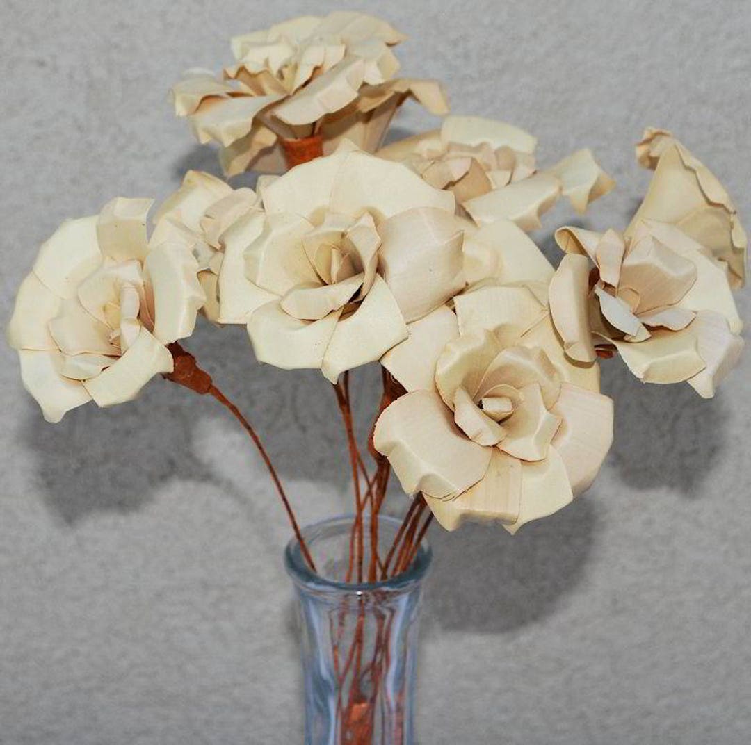 Palm Rose Bunch Dried Palm Roses Dried Decor Home Decor - Etsy