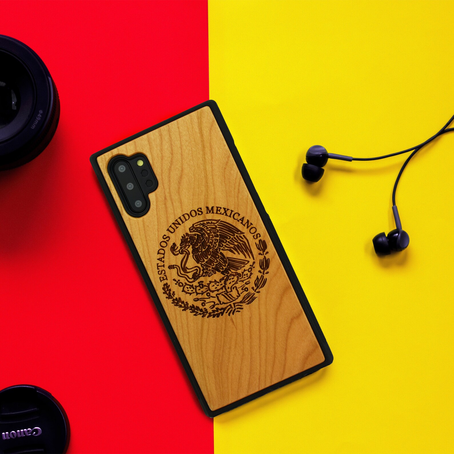 Boîtier de téléphone en bois conception darmes mexicaines | Etsy