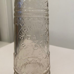 Denbigh, Virginia Vintage Glass Milk Bottle Burkholder Dairy 1930s - Etsy