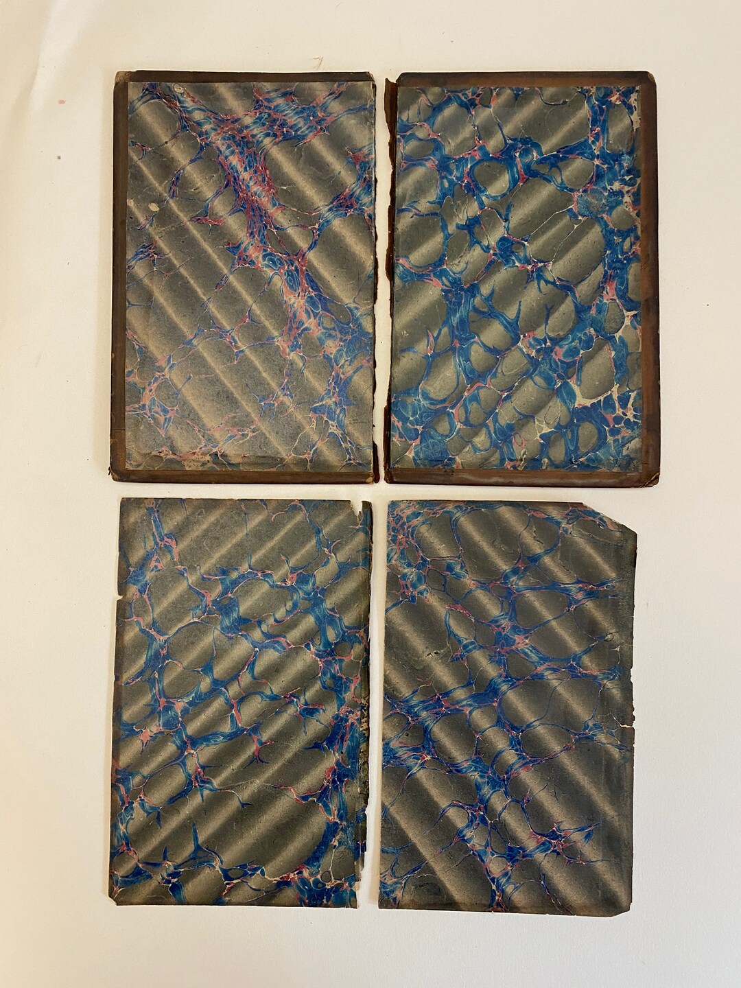 Marbled Book Salvage - Etsy