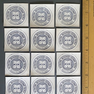 Lot of 12 Antique Badge Papers International Brotherhood of Stationary ...