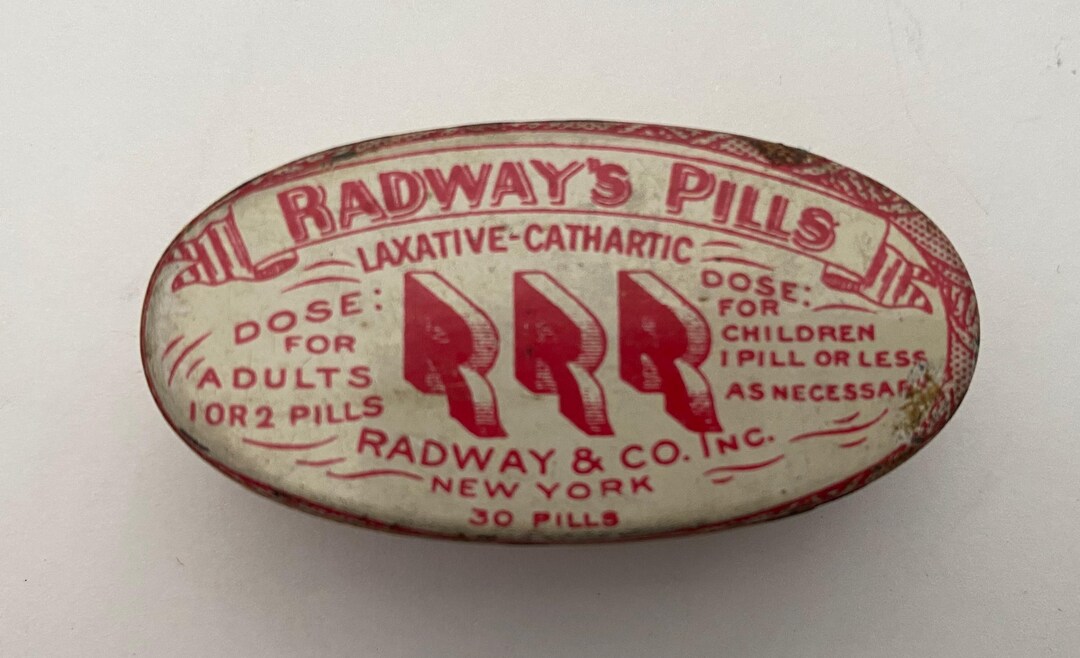 Unopened Original Sealed Antique Tin Radway's Pills RRR No.3 Ready ...