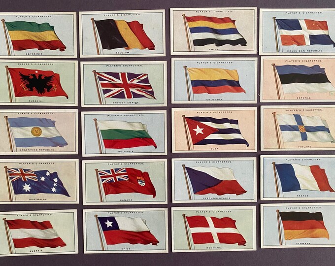 Flags of the League of Nations 1928 Original John Player & Sons ...
