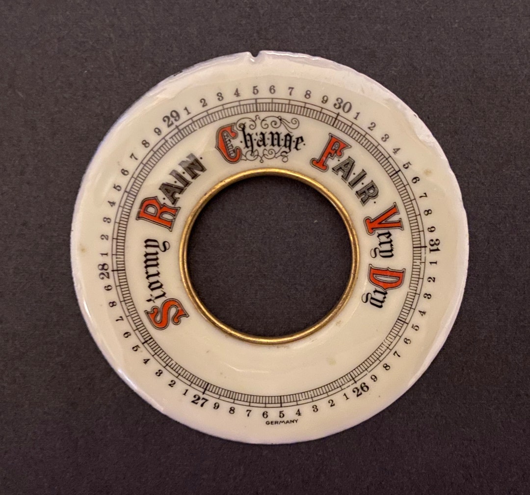 Vintage Enamel Weather Barometer Part Made in Germany - Etsy
