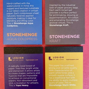 LEGION Paper Mini Artist Pads - Set of 13 Different Paper Sample Pads ...
