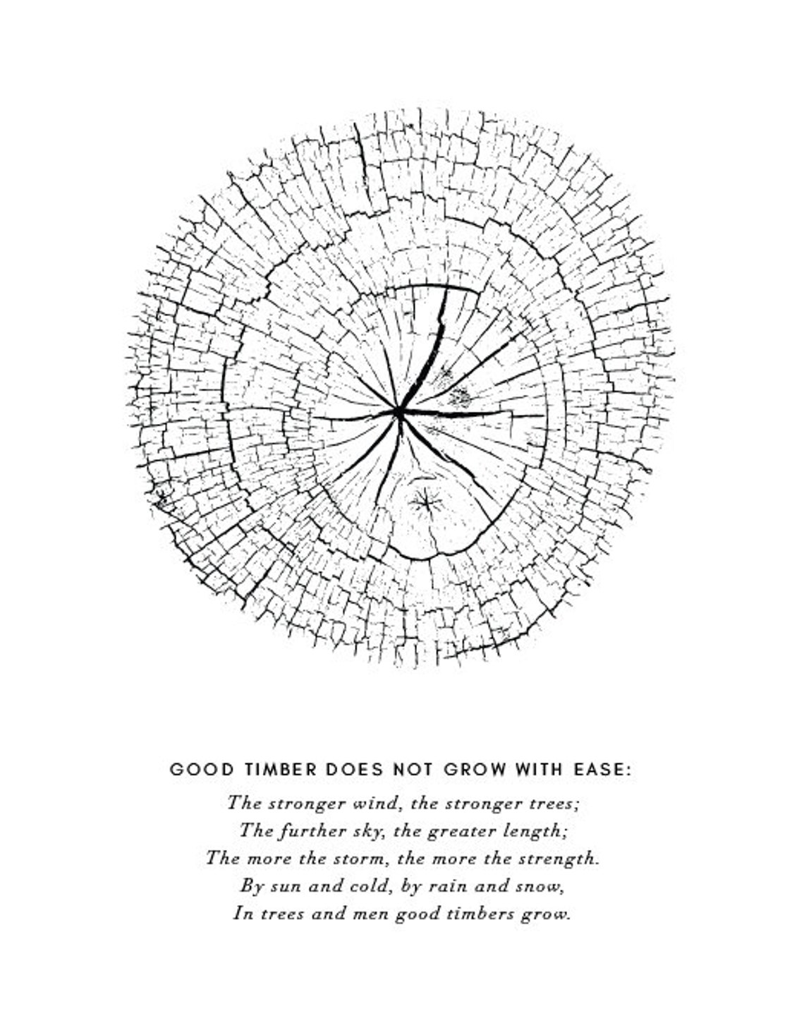 Good Timber Poem: 11x14 DIGITAL PDF DOWNLOAD, Good Timber, Tree, Poem ...