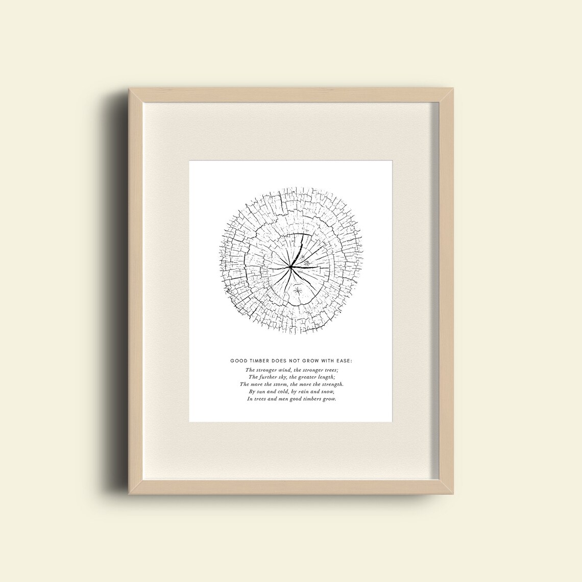 Good Timber Poem: 8x10 DIGITAL PDF DOWNLOAD, Good Timber, Tree, Poem - Etsy