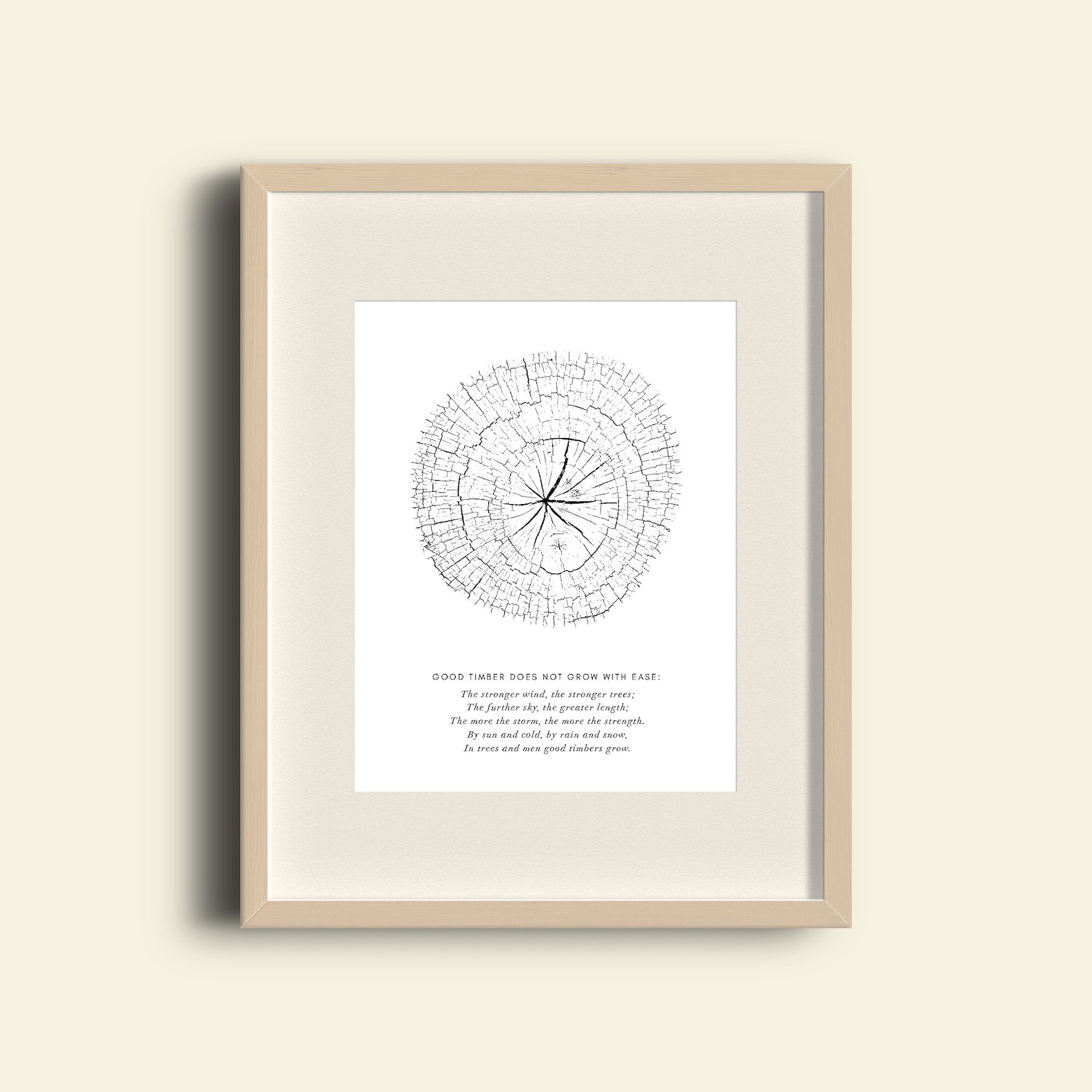 Good Timber Poem: 8x10 DIGITAL PDF DOWNLOAD, Good Timber, Tree, Poem - Etsy